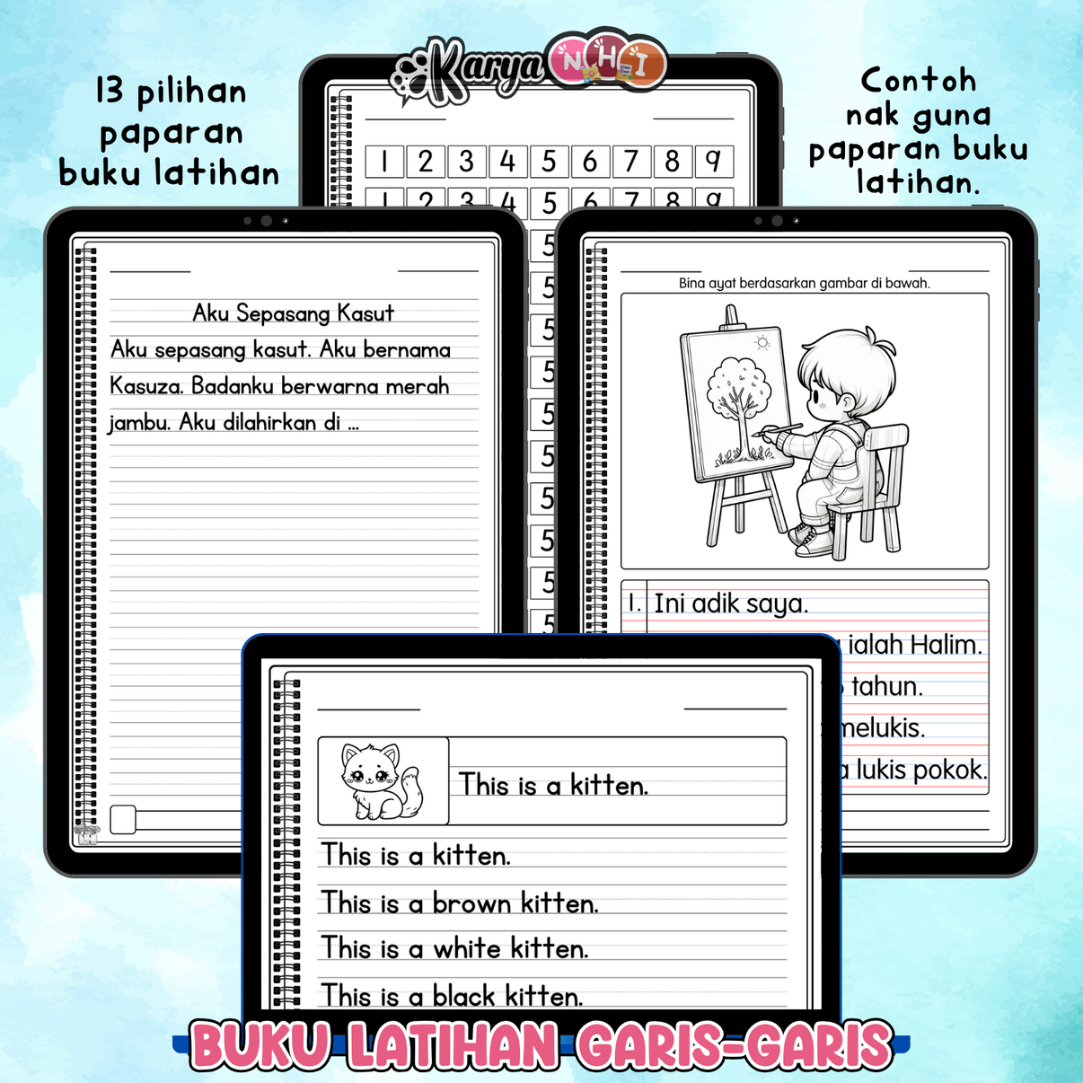 Buku Latihan Garis-garis – KaryaNHI