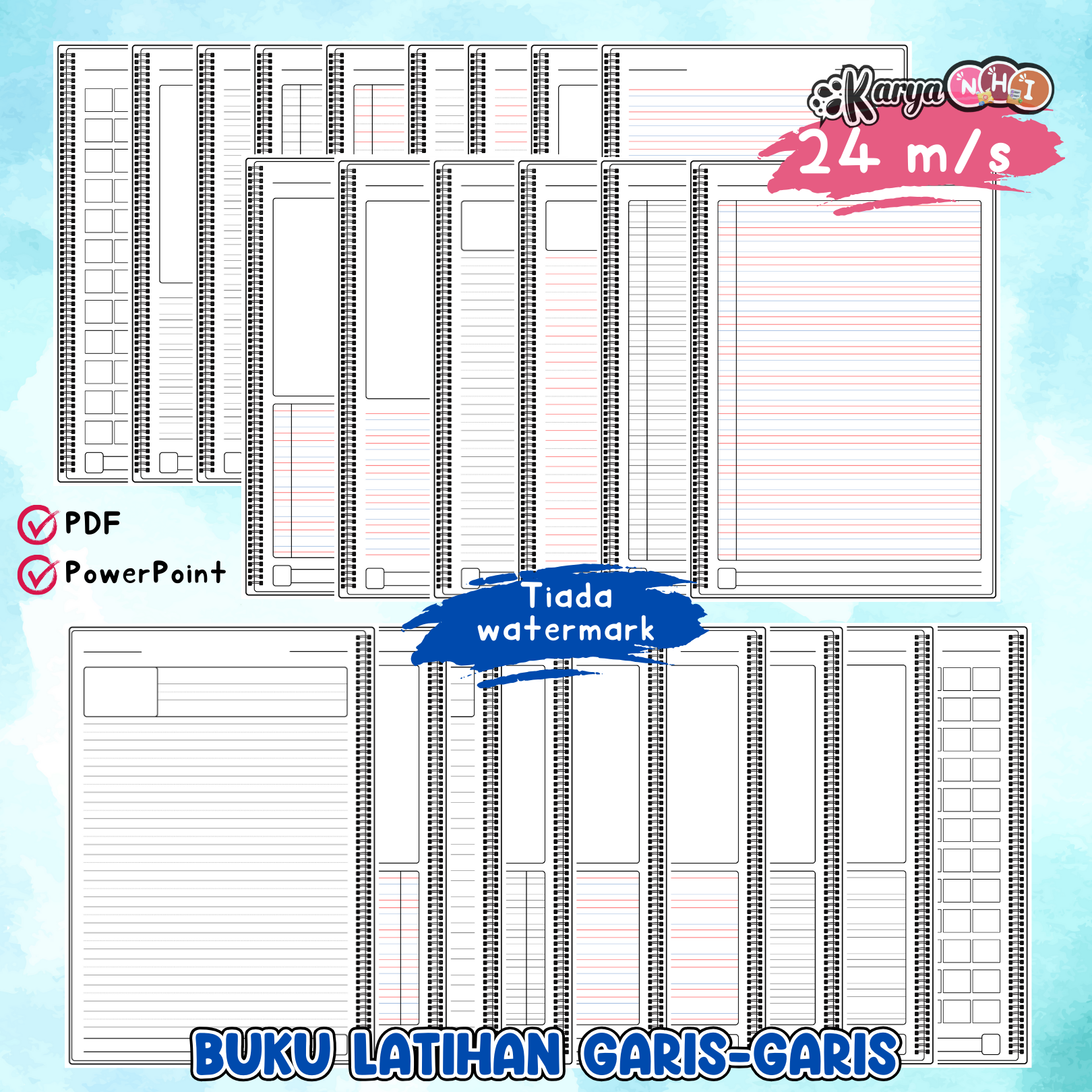 Buku Latihan Garis-garis – KaryaNHI