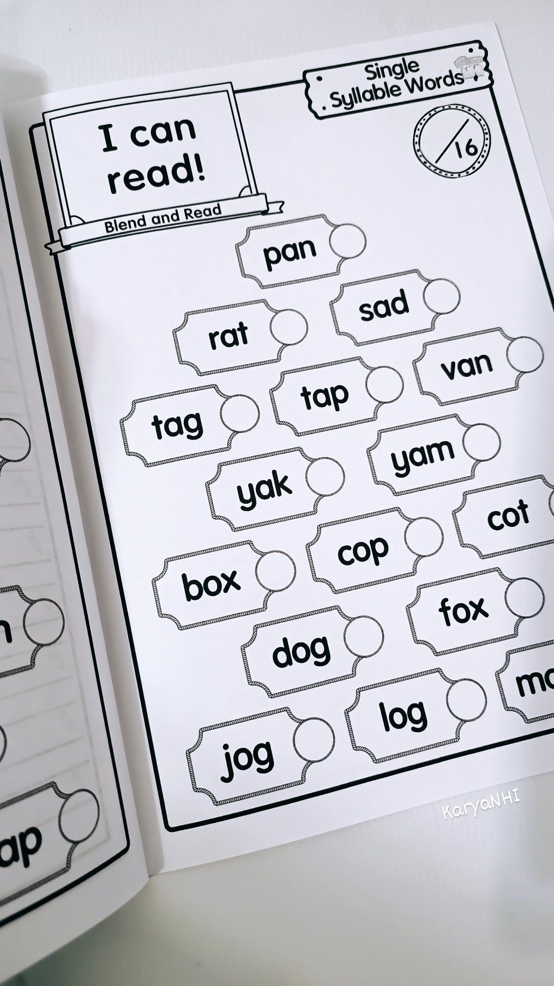Single Syllable Words (Module 1) – KaryaNHI