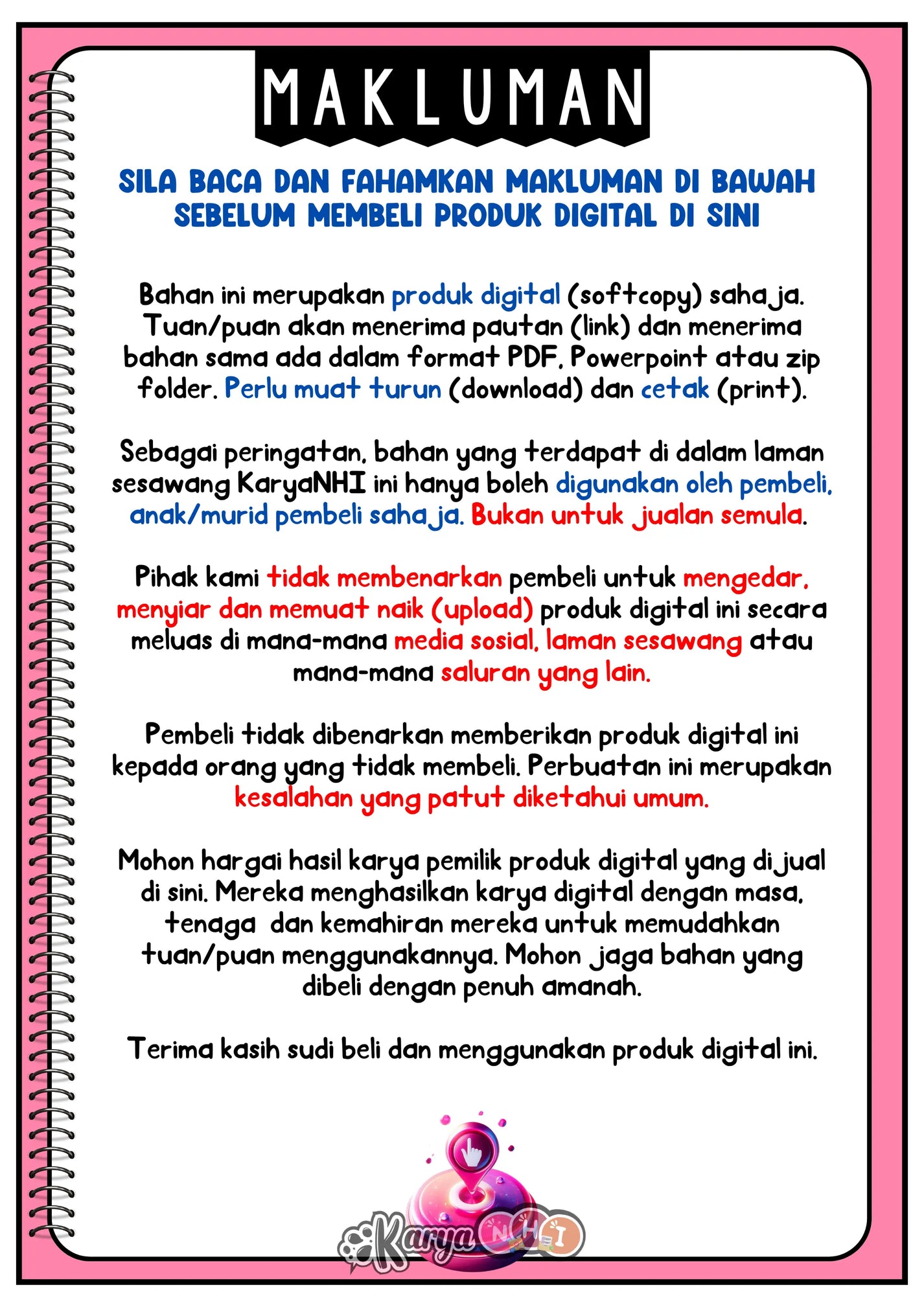 Modul Cuti Merdeka Jangan Leka BM – KaryaNHI