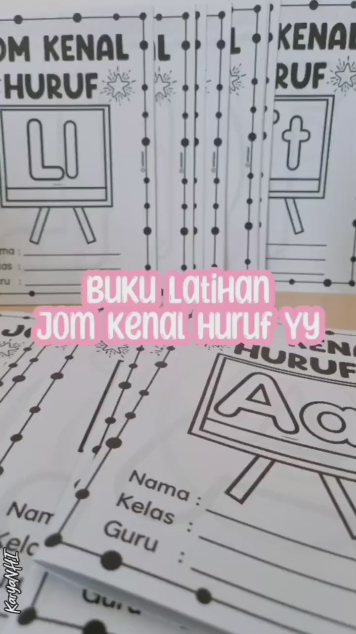 Buku Latihan Jom Kenal Huruf – KaryaNHI
